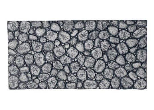Large Light Gray Faux Riverstone Wall Panels - Standard Fit