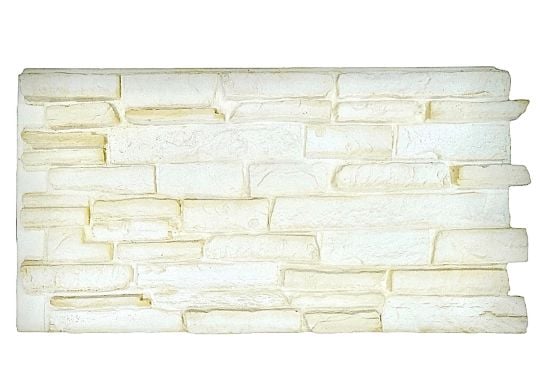 Unfinished Faux Appalachian Stone Wall Panels with Interlocking Design