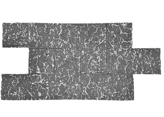 Light Gray Faux Castle Stone Wall Panels - Interlocking Fit