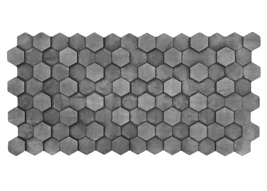 Gray Faux Hex Wood Wall Panels