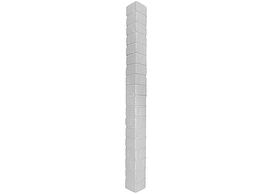 Modern Brick Corner - Silver Gray