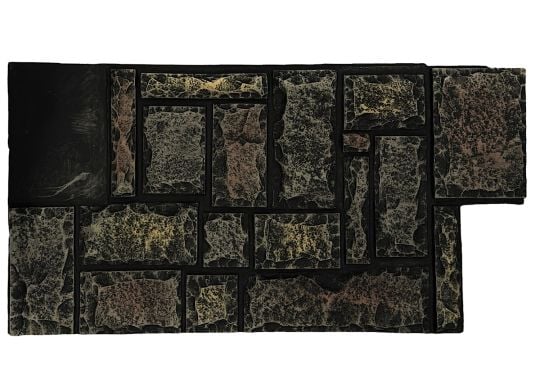 Gray Faux Quarry Stone Wall Panels - Interlocking Fit