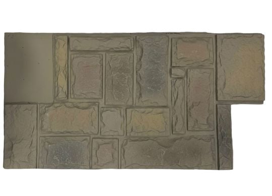 Natural Gray Faux Quarry Stone Wall Panels - Interlocking Fit