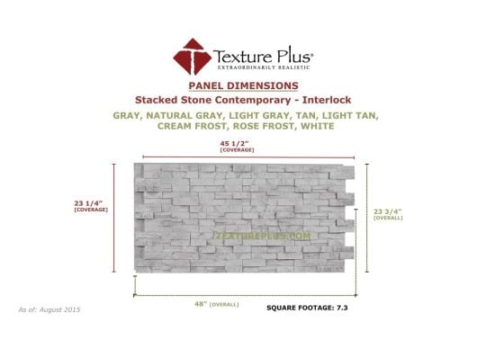 Stacked Stone Contemporary Select- Interlock- Light Gray