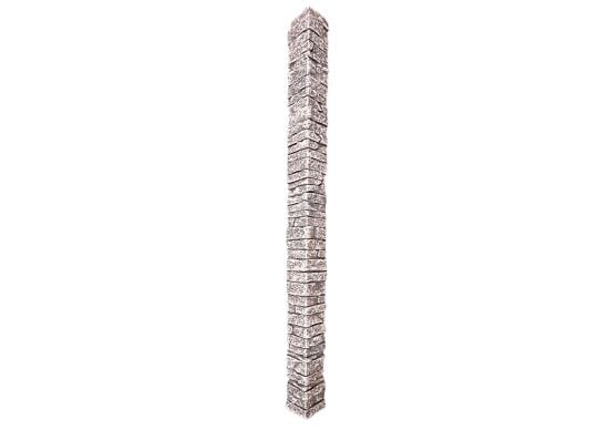 Rose Frost Faux Stacked Stone Corner Piece