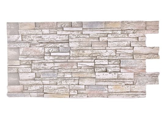 Rose Frost Faux Stacked Stone Dry Stack Select Interlock Wall Panels