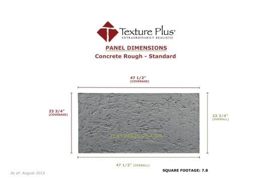 concrete panel sizes