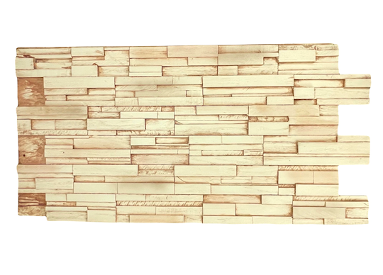 Light Tan Faux Reclaimed Timber Wood Wall Panels