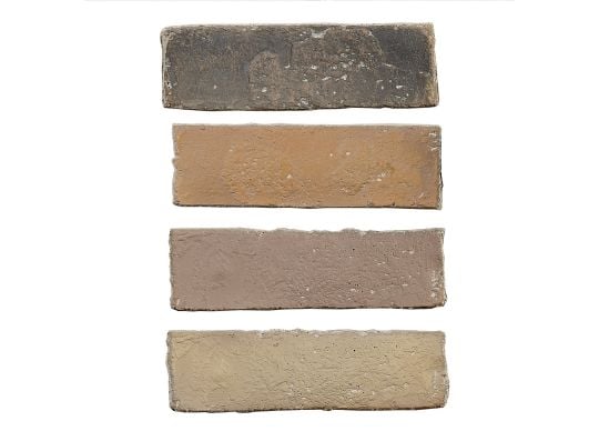 Colonial Tan Faux Tumbled Brick Single Wall Panel