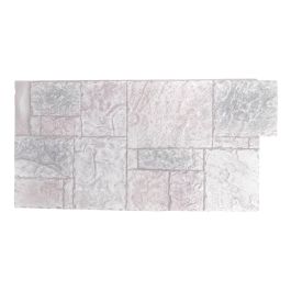 Rose Frost Faux Hand Cut Block Wall Panels - Interlocking Fit