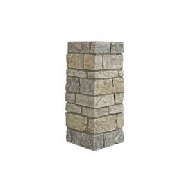 Cream Frost Faux Stonewall Architectural Corner