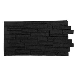 Carved Stone- Interlock- Black