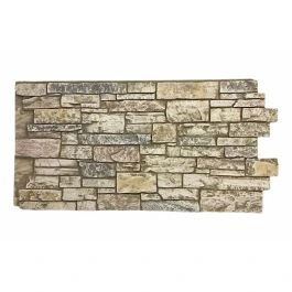 Faux Carolina Stone Wall Panels - Interlocking Fit