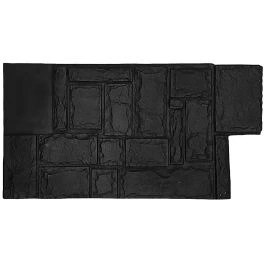 Black Faux Quarry Stone Wall Panels - Interlocking Fit